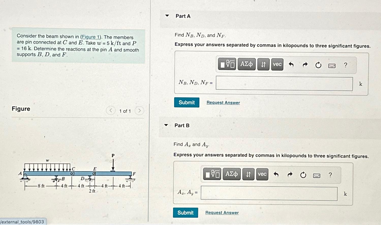 Solved Part AConsider the beam shown in (Figure 1). ﻿The | Chegg.com