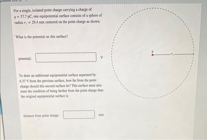 Solved For a single, isolated point charge carrying a charge | Chegg.com