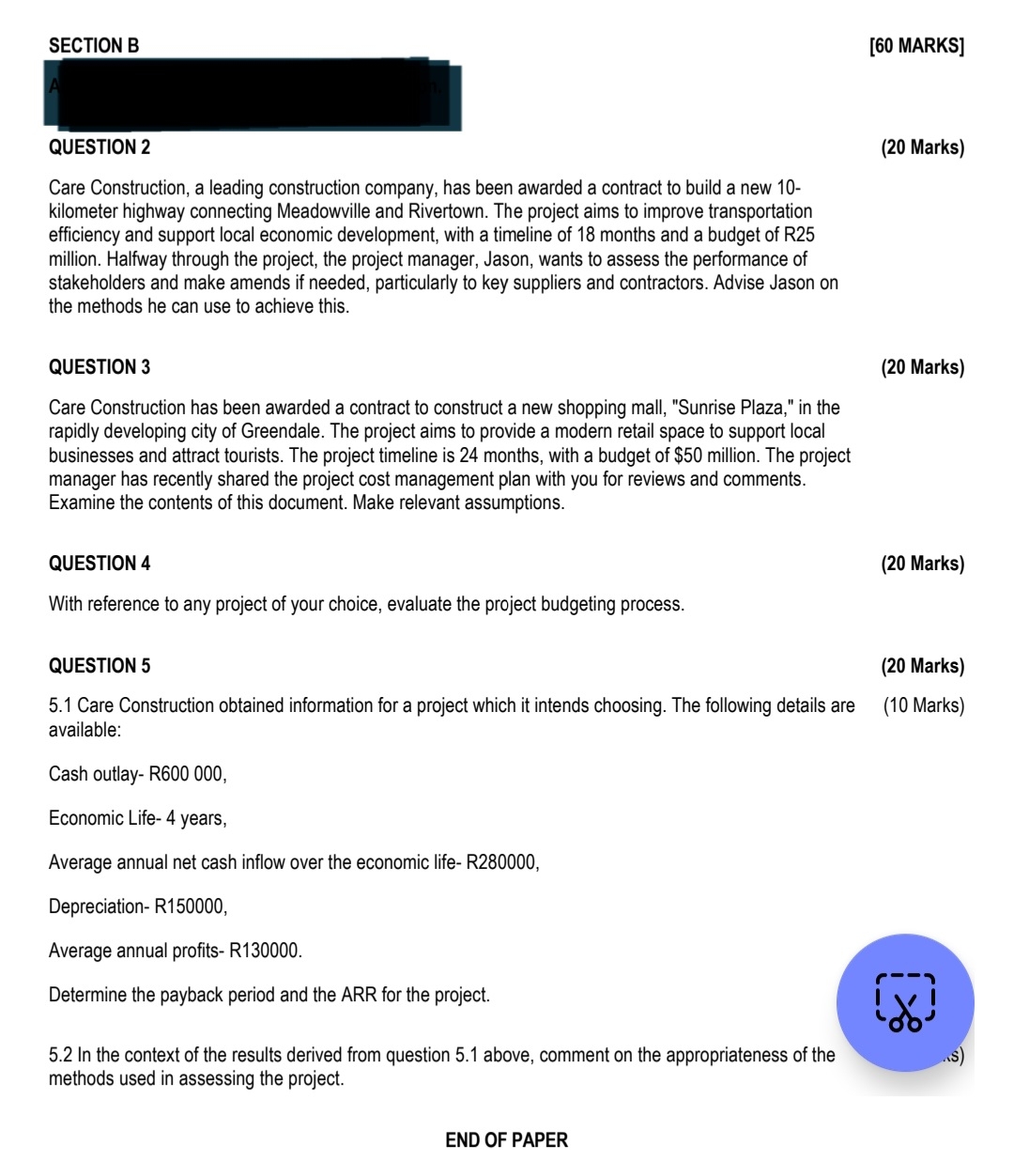 Solved SECTION A[40 ﻿MARKS]Read the case study below and | Chegg.com