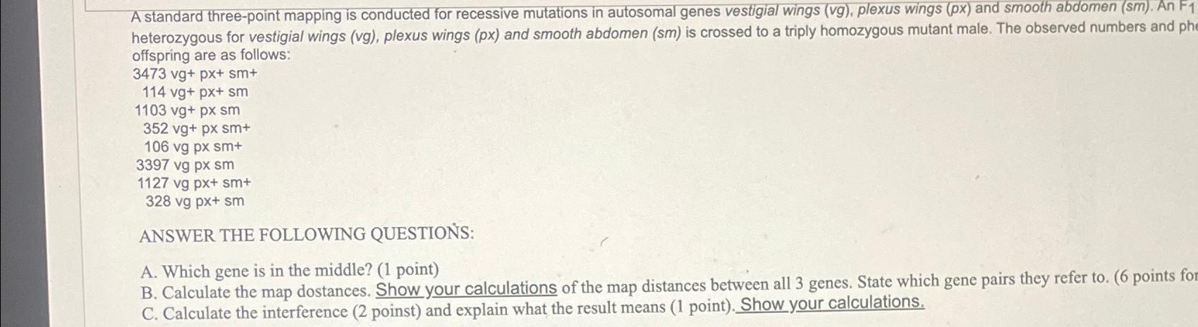 Solved A standard three-point mapping is conducted for | Chegg.com