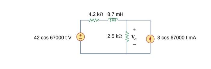 Solved use superposition to solve for the voltage Vo(t) | Chegg.com