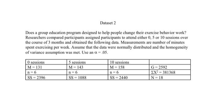 Solved You will need to calculate the sum of squares total, | Chegg.com