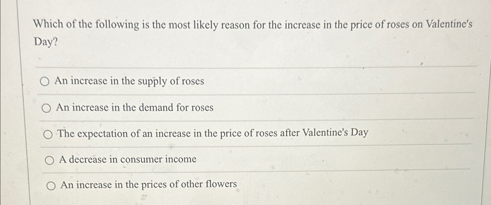Solved Which of the following is the most likely reason for | Chegg.com