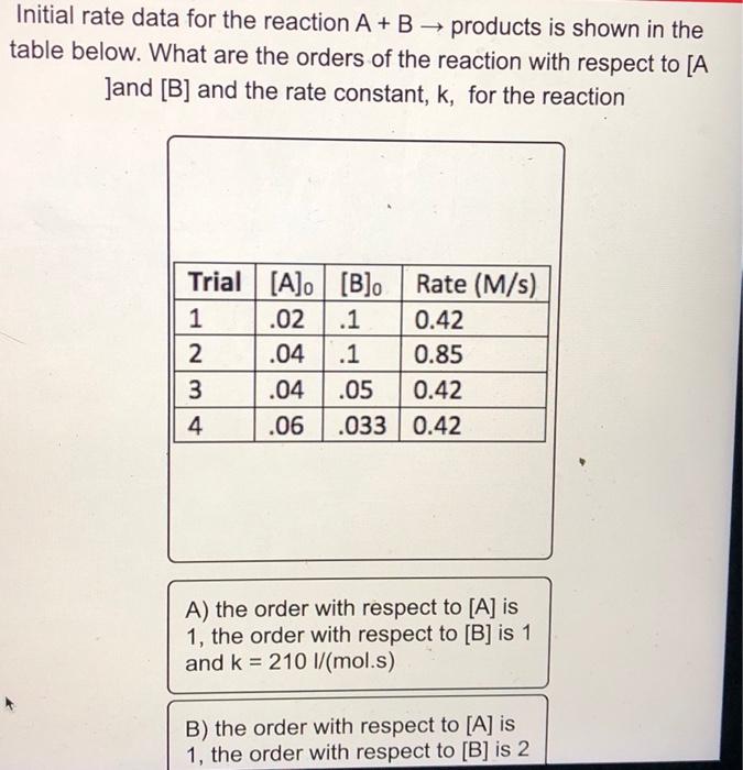 Solved A Reaction A B C Is Experimentally Observed To