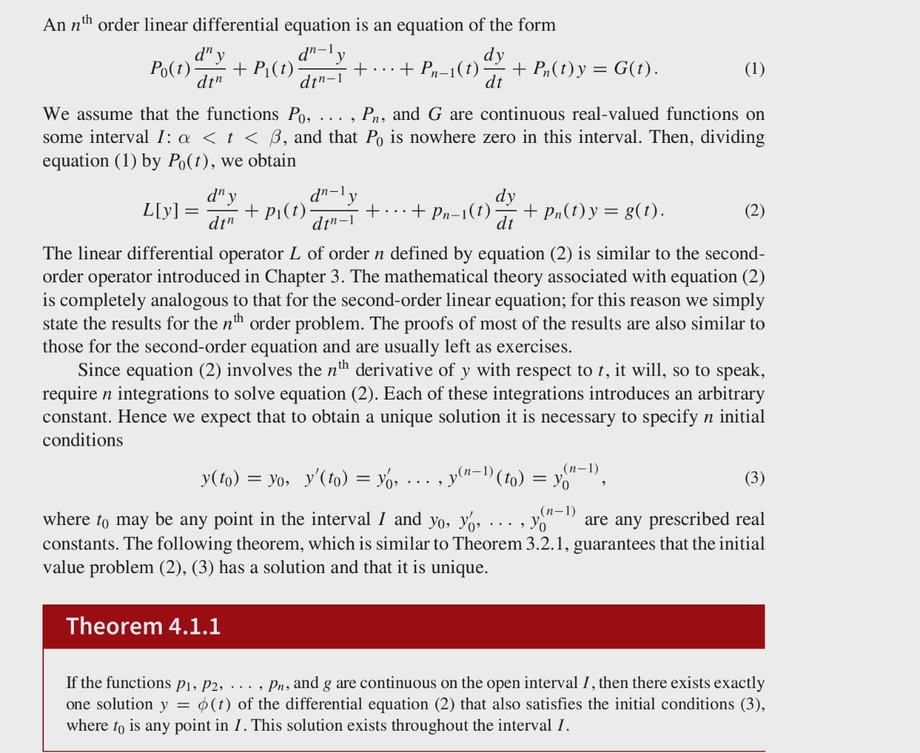 Solved Let L(y)=dtndny(t)+pn−1(t)dtn−1dn−1y(t)+…+p0(t)y(t) | Chegg.com