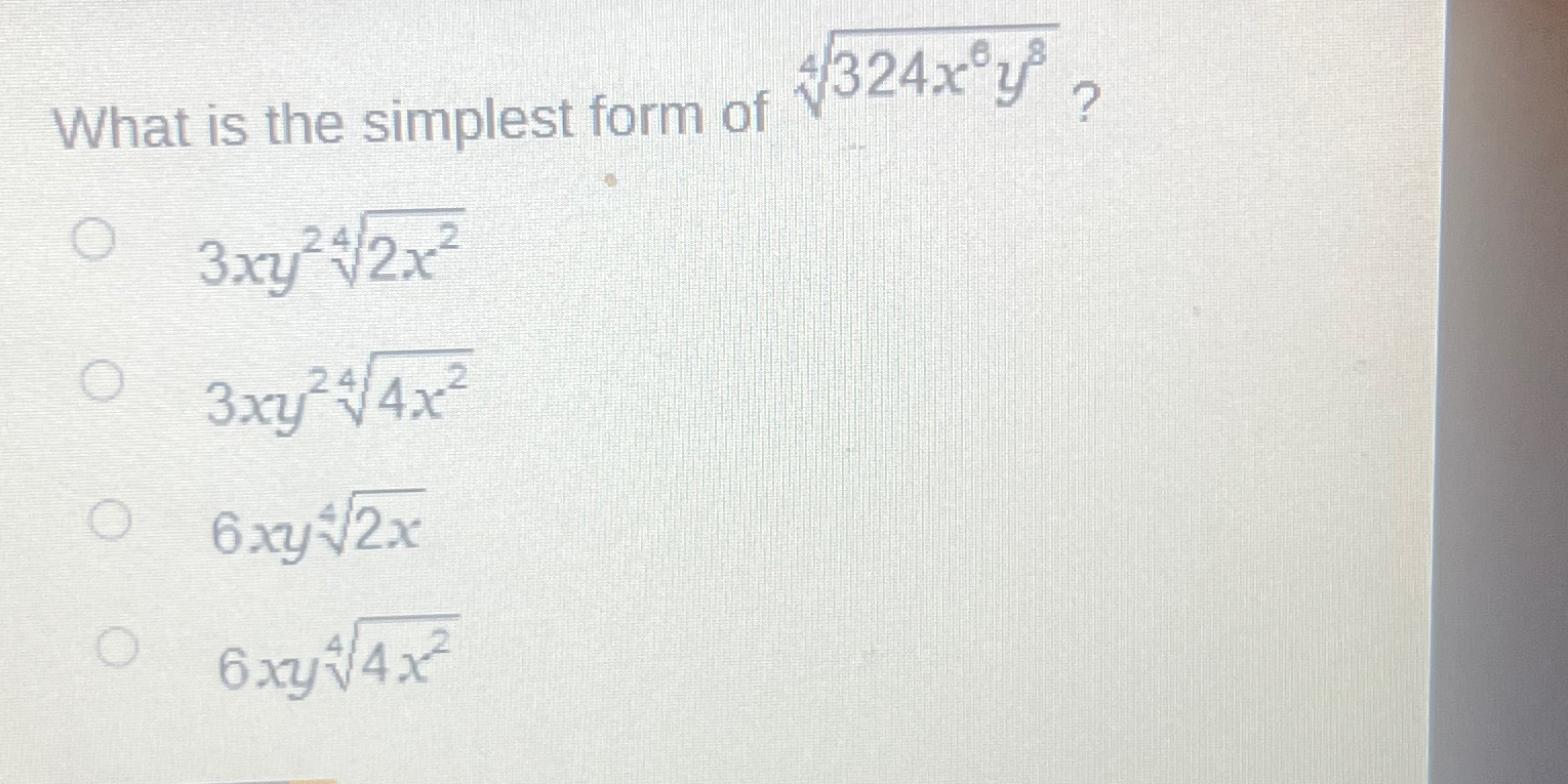 Solved What is the simplest form of | Chegg.com