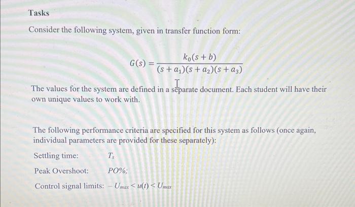 Solved Consider the following system, given in transfer | Chegg.com