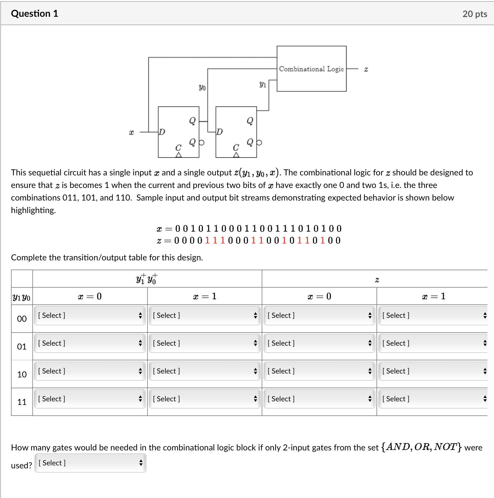 Solved Answer everything in the table in 00s, 01s, 10s, ﻿and | Chegg.com