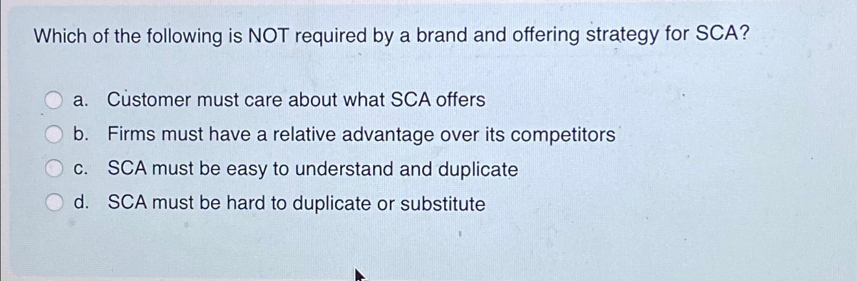 Solved Which of the following is NOT required by a brand and | Chegg.com