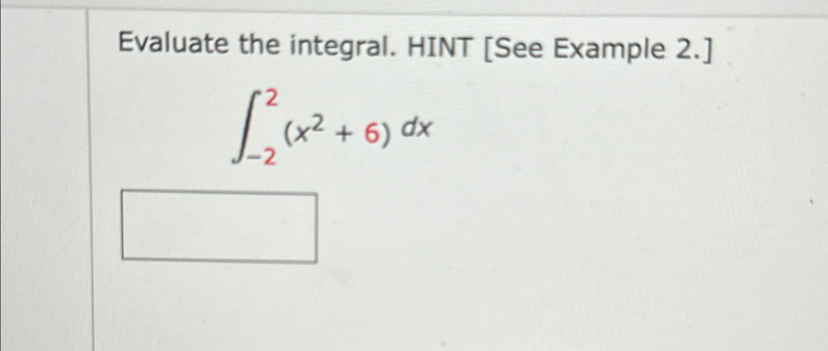 Solved Evaluate the integral. HINT [See Example | Chegg.com