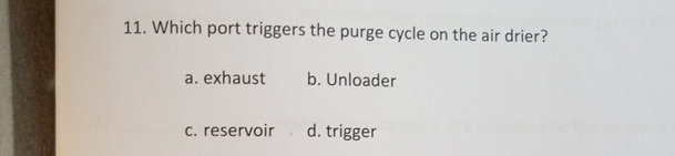 Solved Which port triggers the purge cycle on the air | Chegg.com