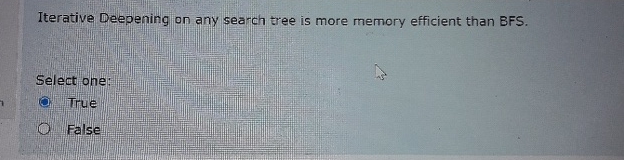Solved Iterative Deepening on any search tree is more memory | Chegg.com