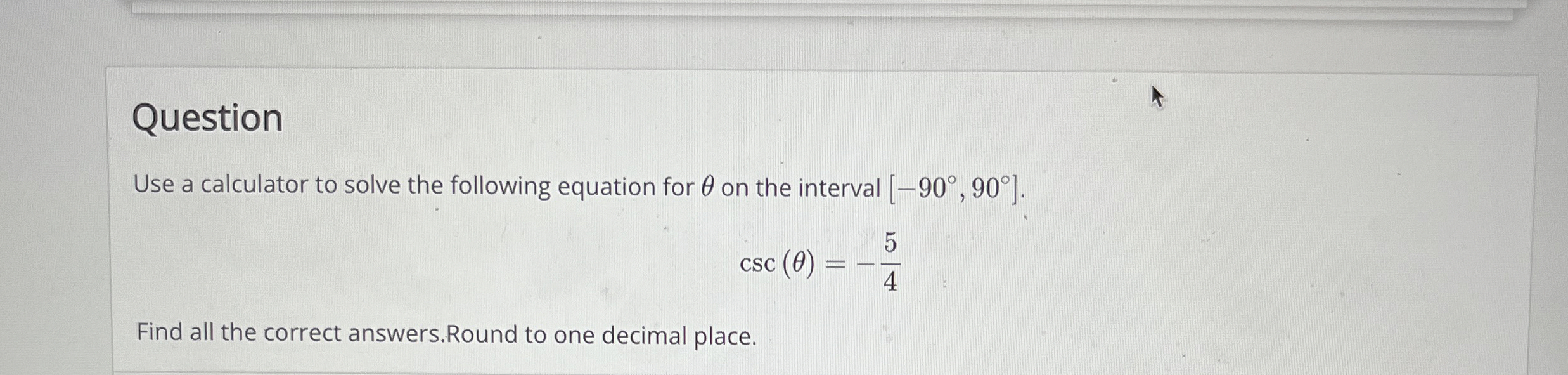 QuestionUse a calculator to solve the following | Chegg.com