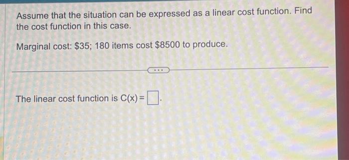 Solved Assume that the situation can be expressed as a | Chegg.com