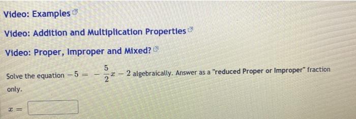 Solved Video: Examples Video: Addition and Multiplication | Chegg.com