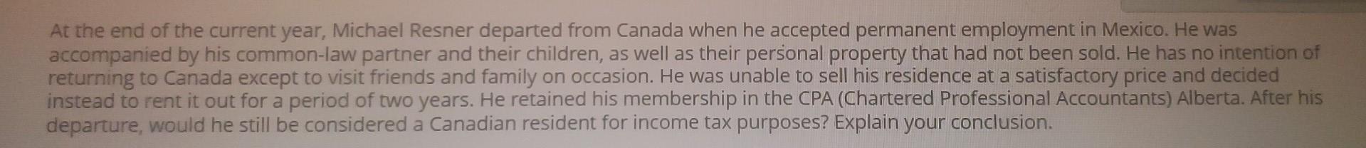At the end of the current year, Michael Resner | Chegg.com