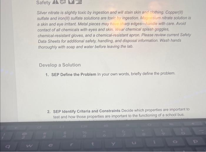 Solved Silver nitrate is slightly toxic by ingestion and | Chegg.com