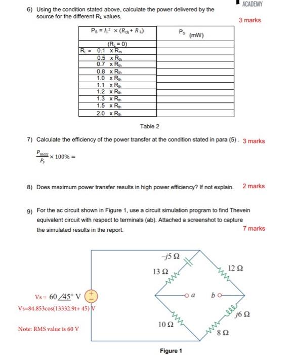 Solved \r\n\r\n3) From the results in table 1, what is the | Chegg.com