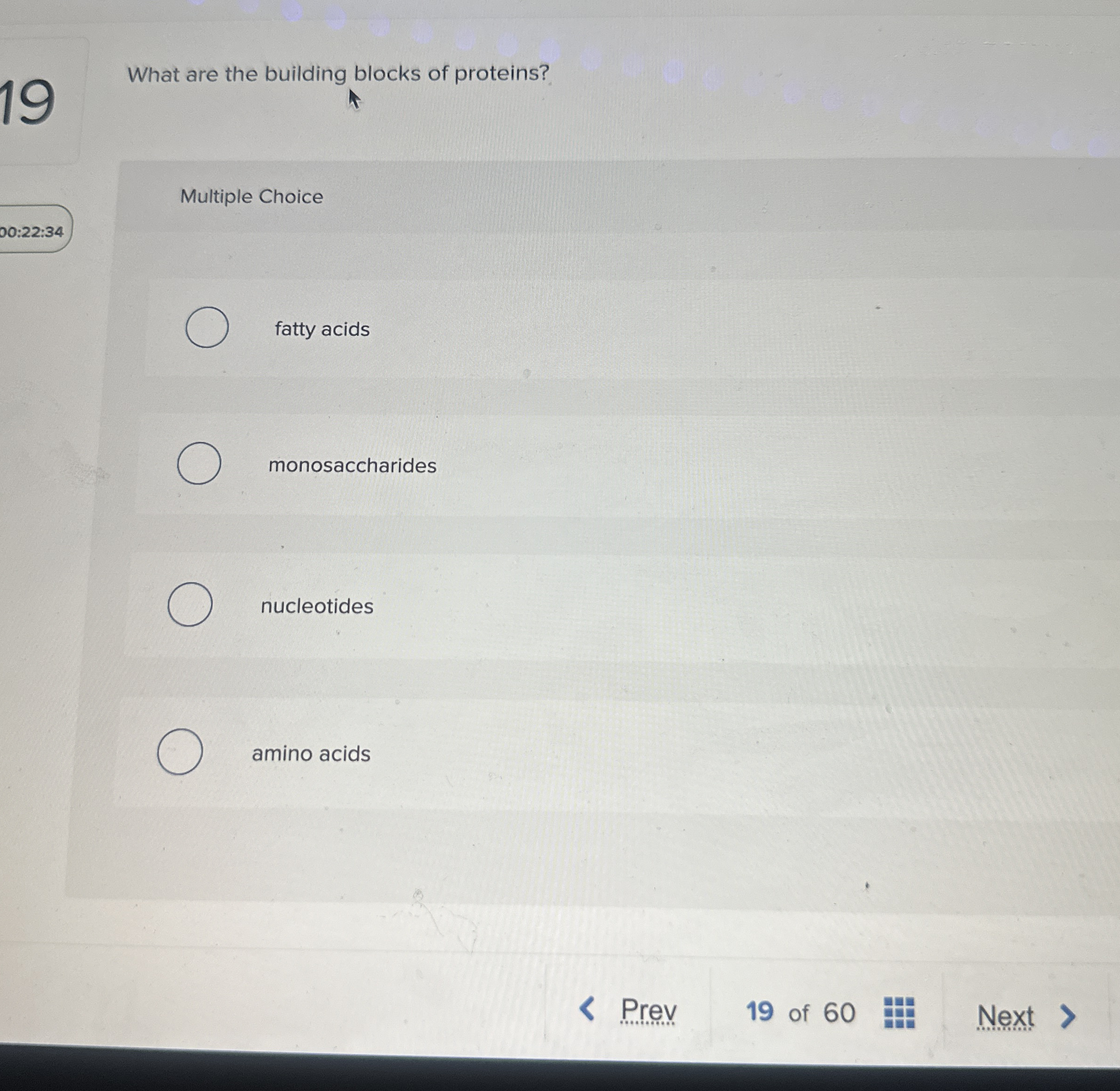 [solved] What Are The Building Blocks Of Proteins Multiple