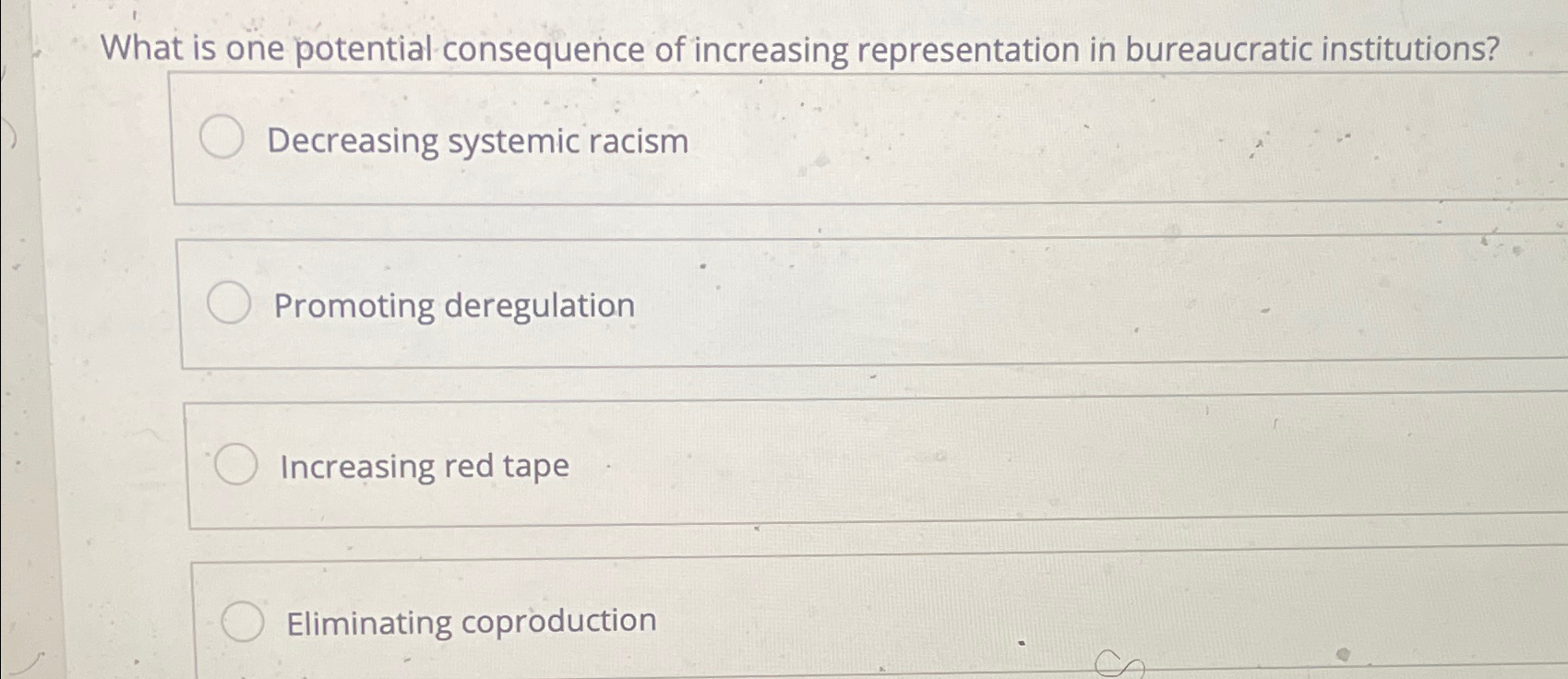 Solved What is one potential consequence of increasing | Chegg.com