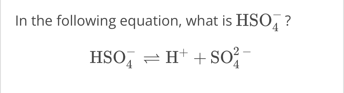 Solved In the following equation, what is | Chegg.com