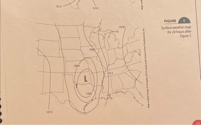Solved 8. Based on the computer-generated map (Figure 8), | Chegg.com