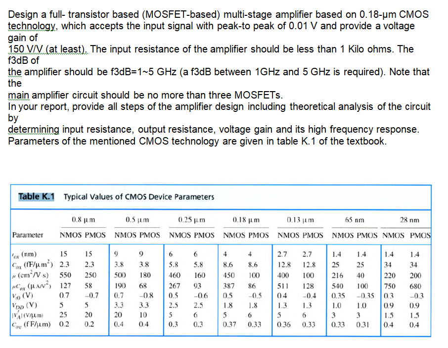 Solved Design a full- ﻿transistor based (MOSFET-based) | Chegg.com