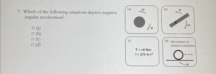 Solved 7. Which of the following situations depicts negative | Chegg.com