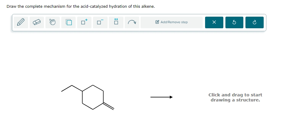 Solved Click and drag to start drawing a structure. | Chegg.com