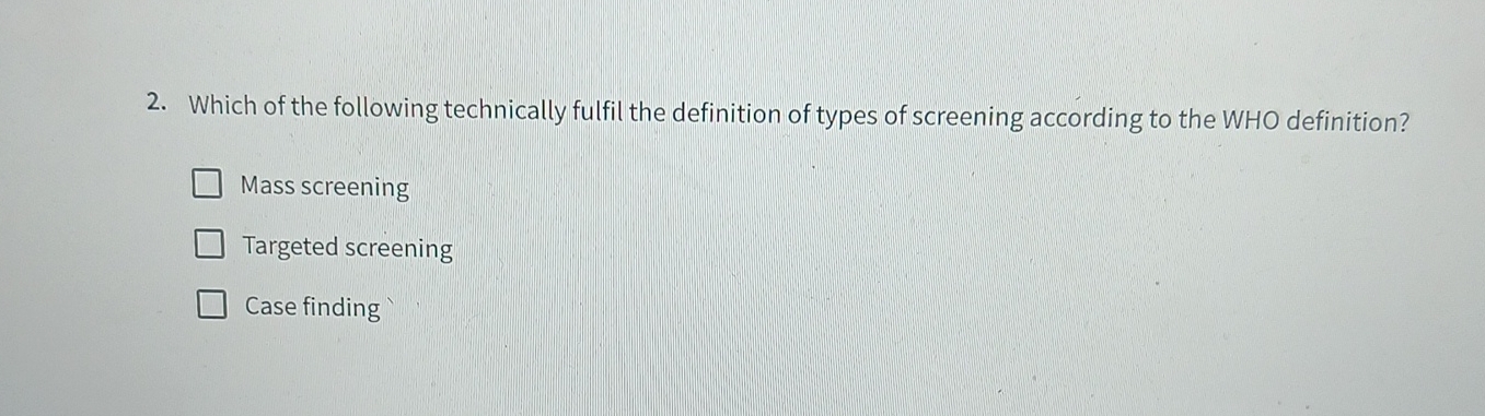Solved Which of the following technically fulfil the | Chegg.com