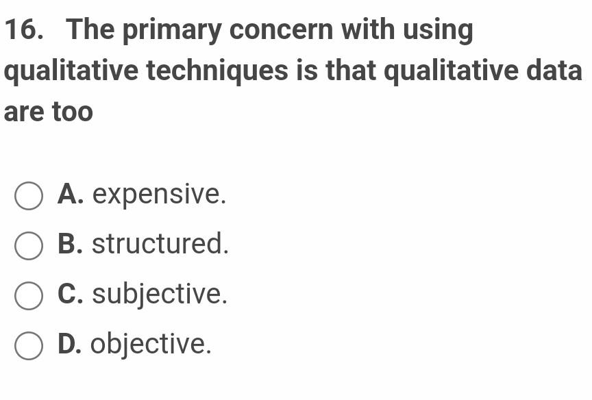 Solved 17. Which variable in an experiment is manipulated | Chegg.com