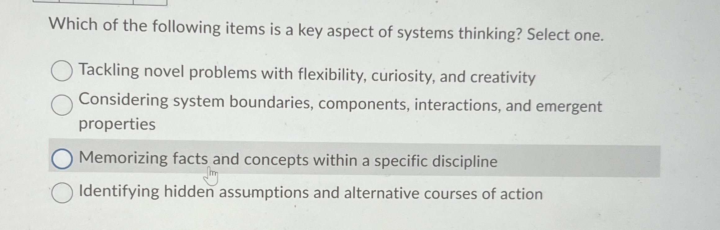 High Quality SOLUTION Which of the following items is a key aspect of | Chegg.com