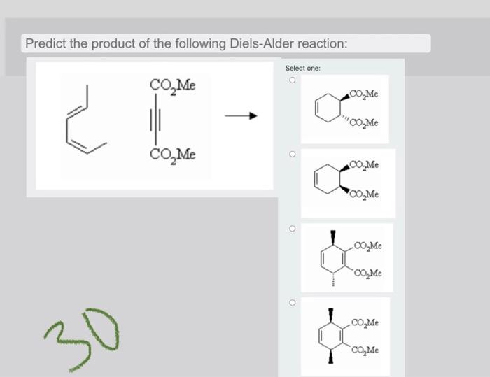Solved Predict the product of the following Diels-Alder | Chegg.com