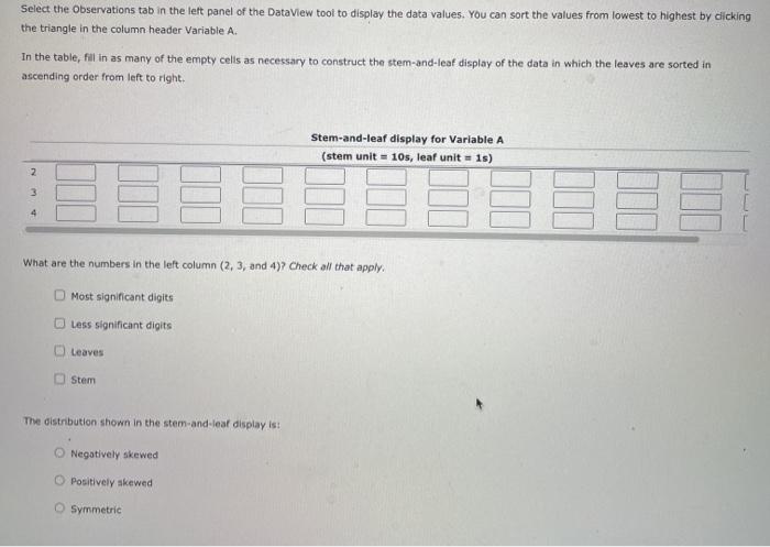 Solved The following data on a quantitative variable named | Chegg.com