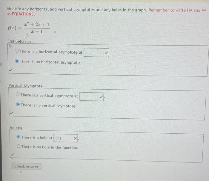 Solved Identify any horizontal and vertical asymptotes and | Chegg.com