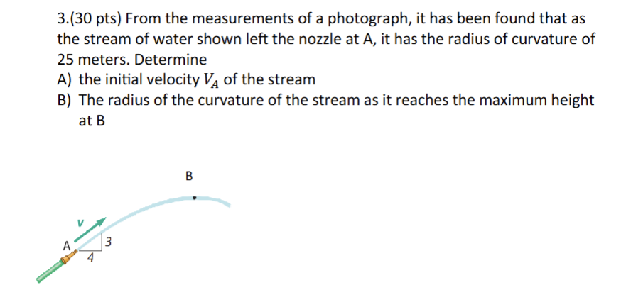 Solved 3. \( (30 \mathrm{pts}) \) ﻿From the measurements of | Chegg.com