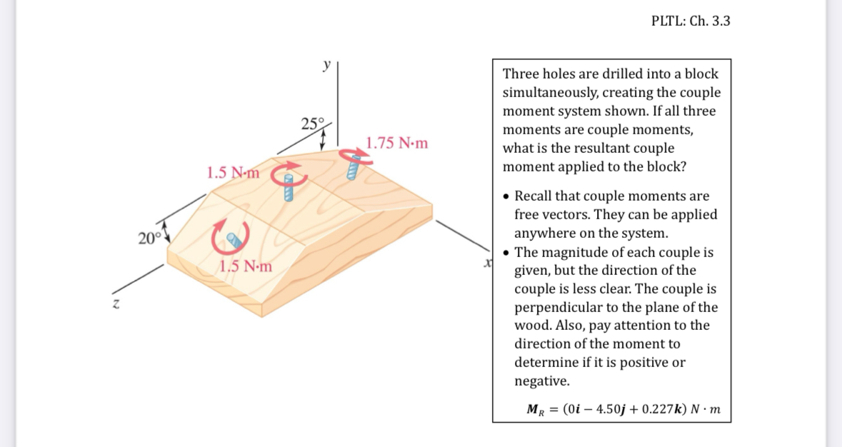 Solved PLTL: Ch. 3.3Three holes are drilled into a | Chegg.com