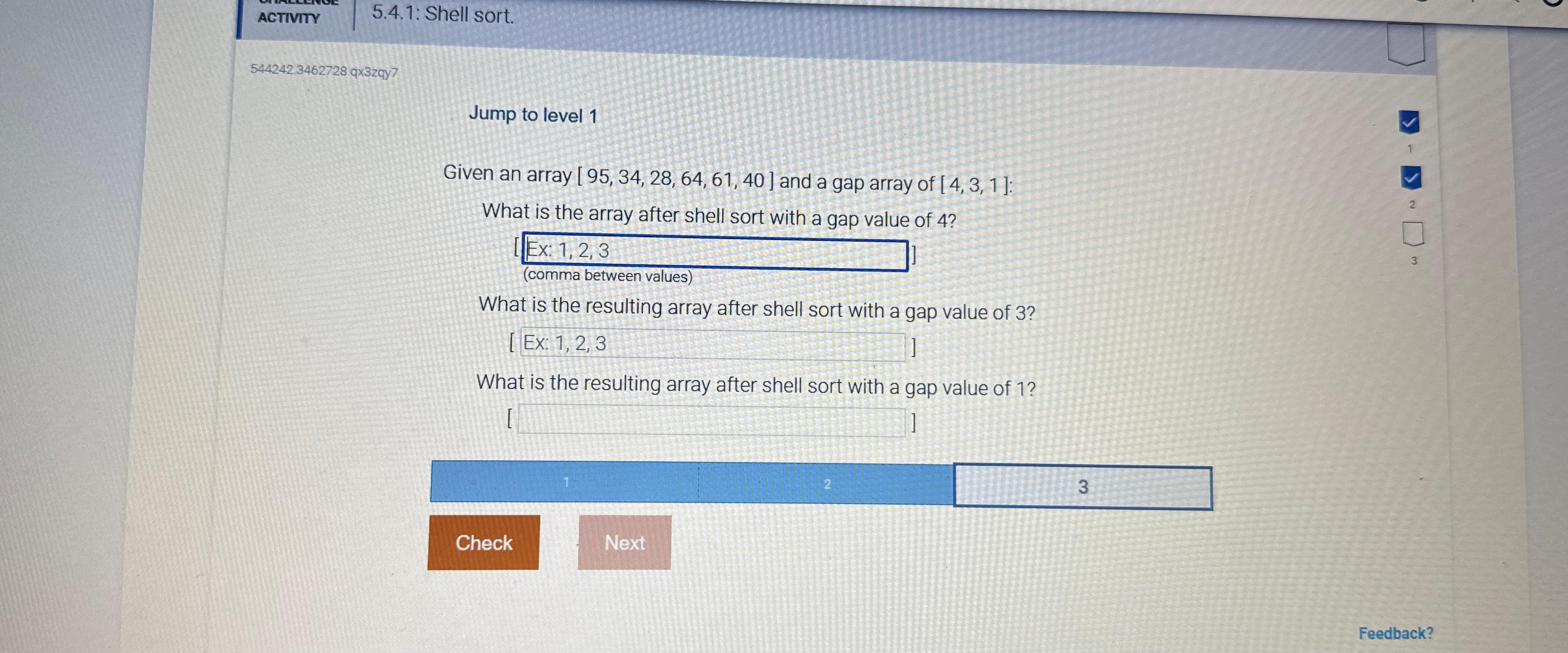 Solved Activity5 4 1 Shell Sort 544242 3462728 Qx3zqy7jump