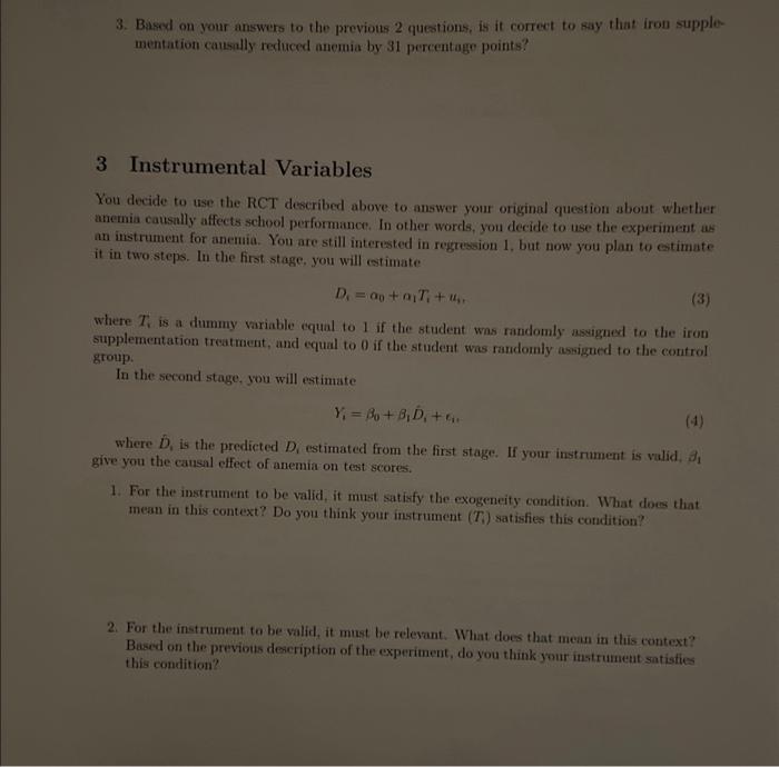 Solved 2 Experiments Now suppose that you find out about a | Chegg.com