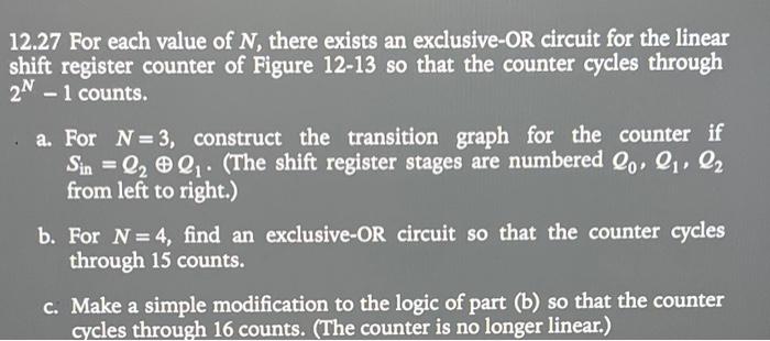 12.27 For each value of N, there exists an | Chegg.com