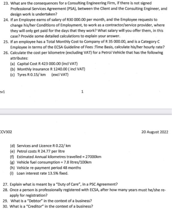 explain the following questions | Chegg.com