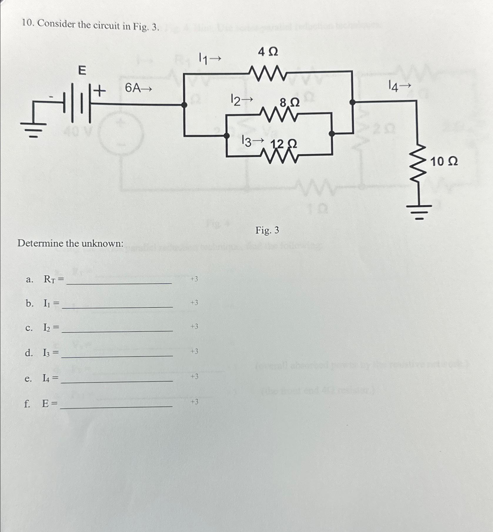 Solved Consider the circuit in Fig. 3.Fig. 3Determine the | Chegg.com