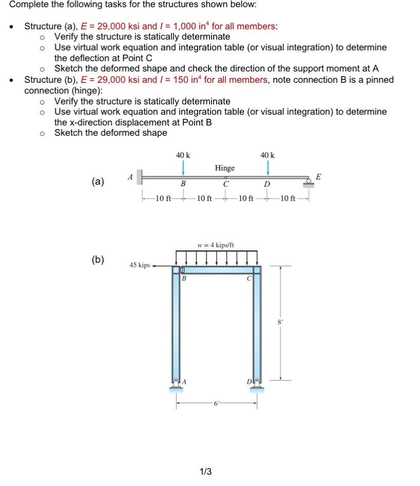 Solved Complete the following tasks for the structures shown | Chegg.com