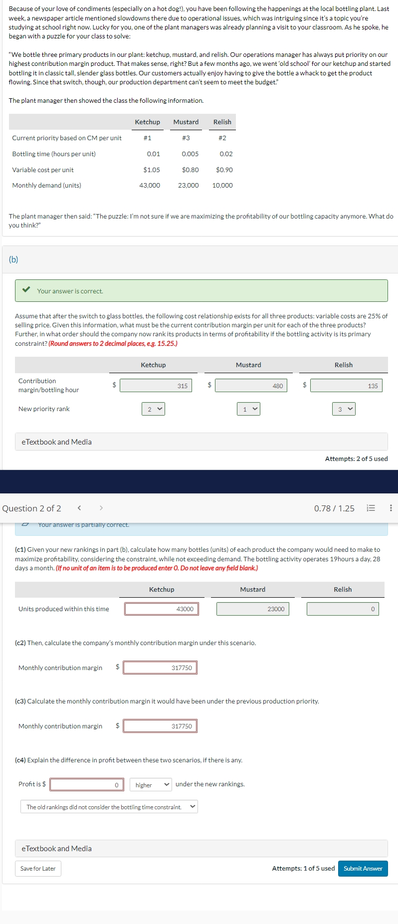 Solved Whatg is the exact difference in contribution margin | Chegg.com