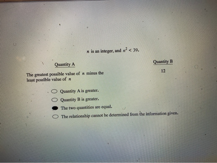 Solved n is an integer, and