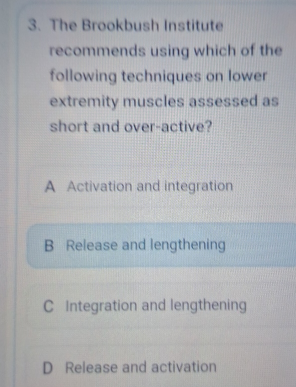 Solved The Brookbush Institute recommends using which of the | Chegg.com