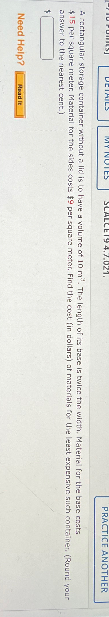 Solved A rectangular storage container without a lid is to | Chegg.com