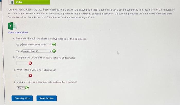 Solved Fowle Marketing Research, Inc, bases charges to a | Chegg.com