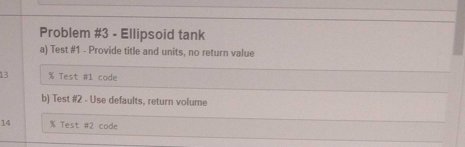 Solved 3) Ellipsoid Tank The volume V of a liquid in a | Chegg.com