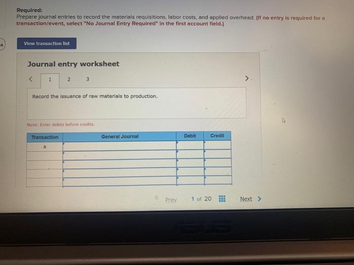 Solved Required: Prepare journal entries to record the | Chegg.com